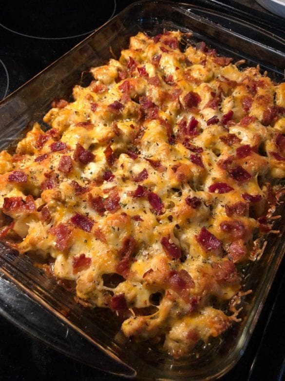 CHICKEN BACON RANCH POTATO BAKE