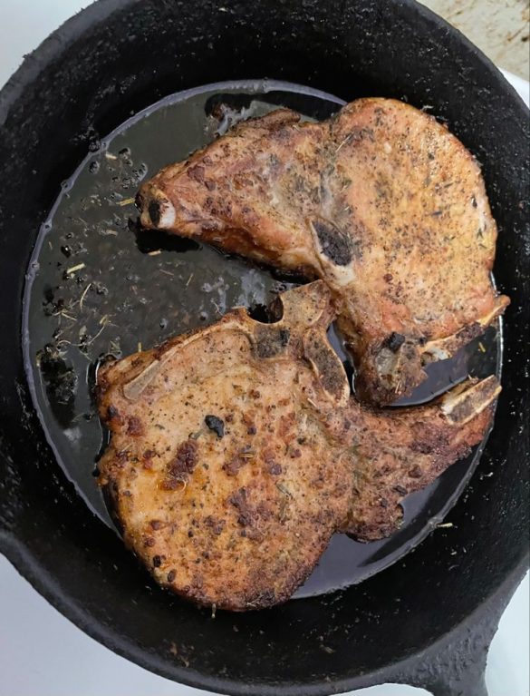 Garlic Butter Baked Pork Chops