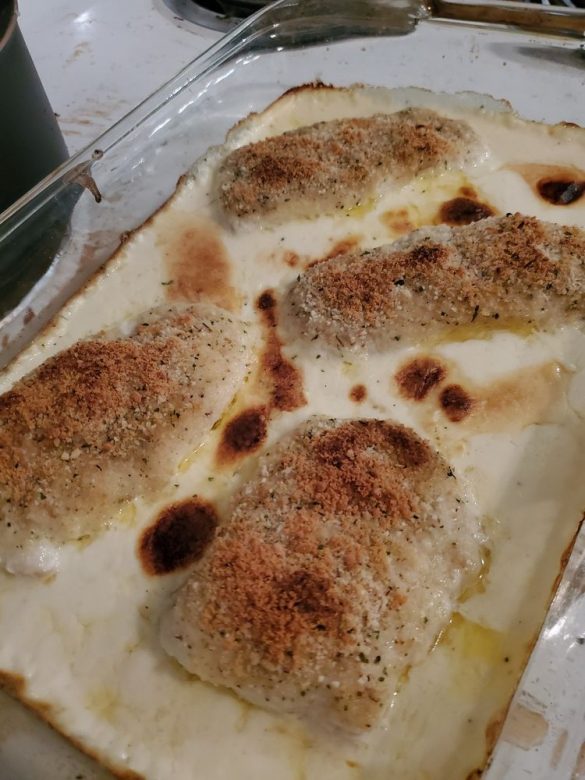 Baked Cod in Cream Sauce