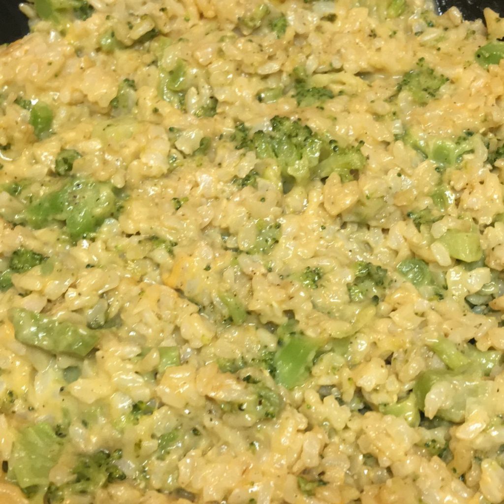 Creamy Broccoli Cheddar Rice