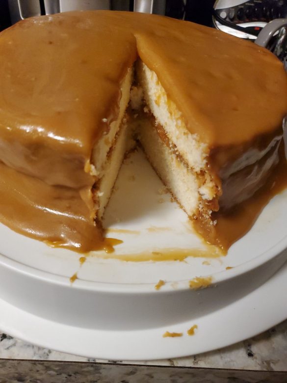 HOMEMADE CARAMEL CAKE