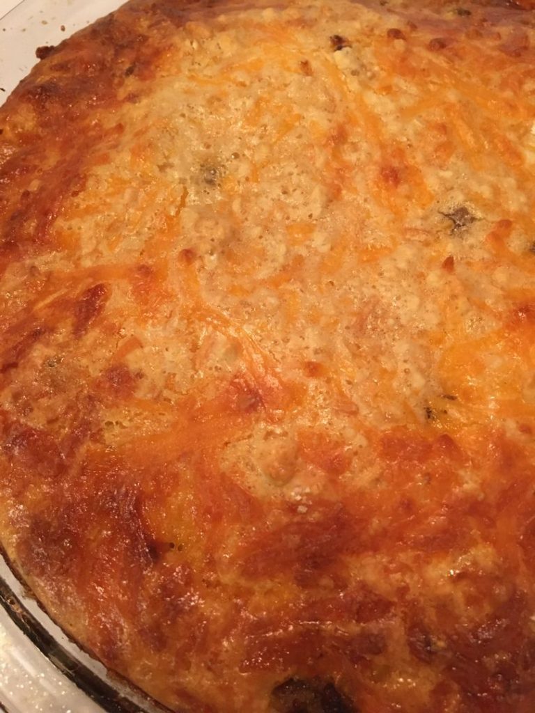 Impossible Cheeseburger Pie